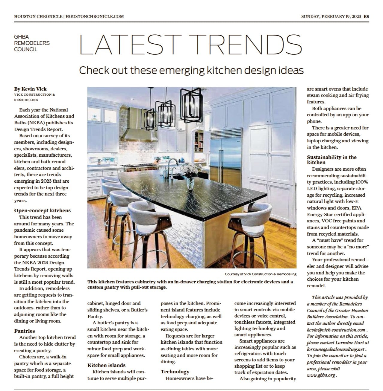 Emerging Kitchen Design Ideas - Houston - Vick Construction